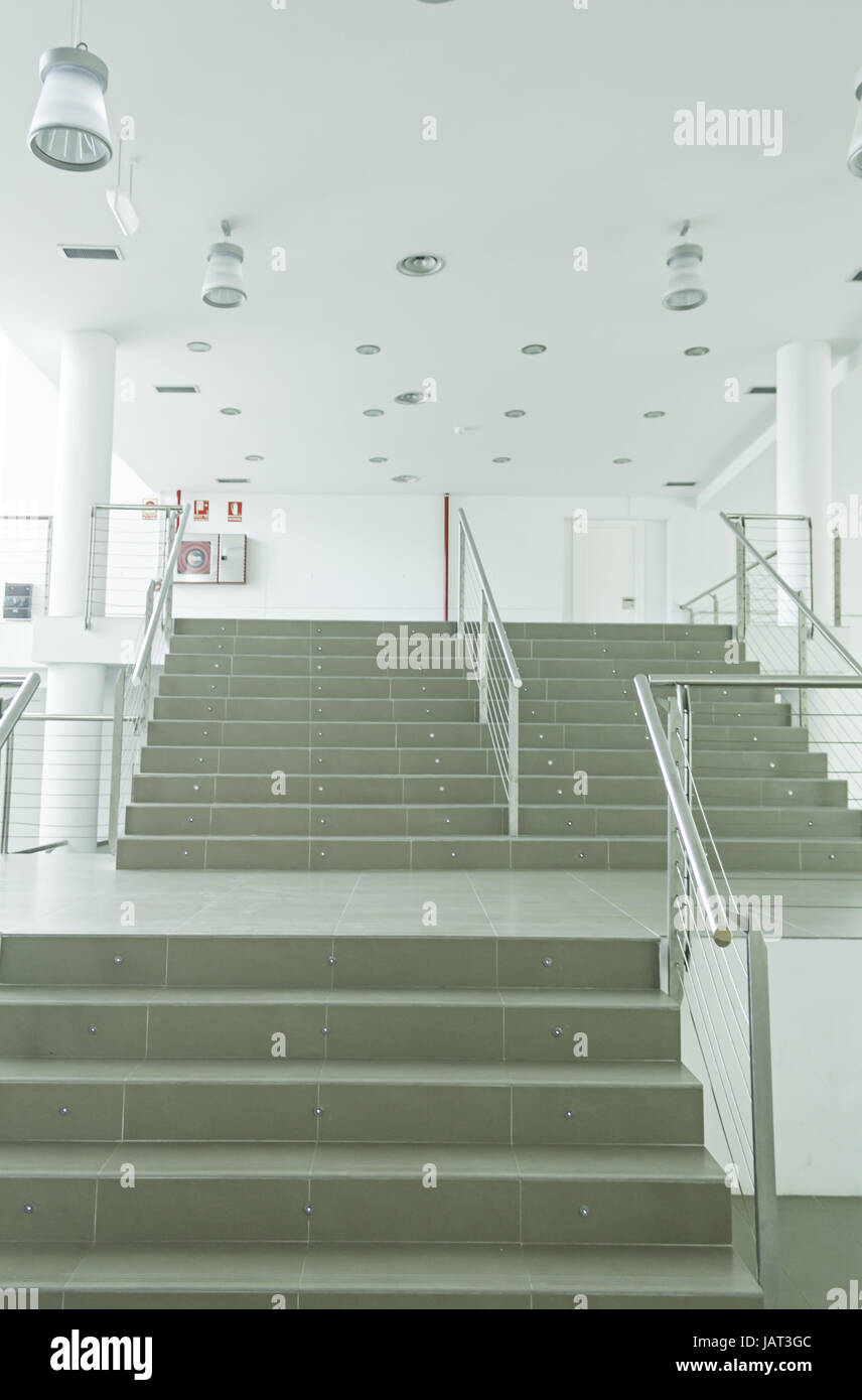 Interior stairs in modern building design, construction Stock Photo - Alamy