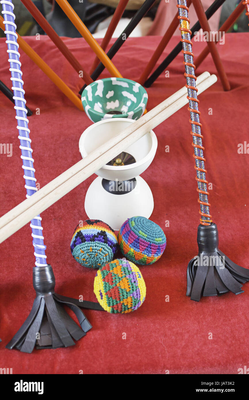 Sticks juggling to exercise and play, juggle and circus Stock Photo - Alamy