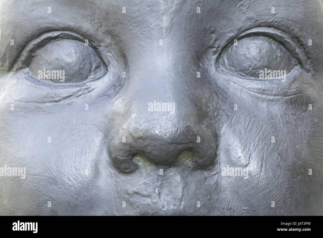 Baby face sculpture made of iron and steel, art Stock Photo - Alamy
