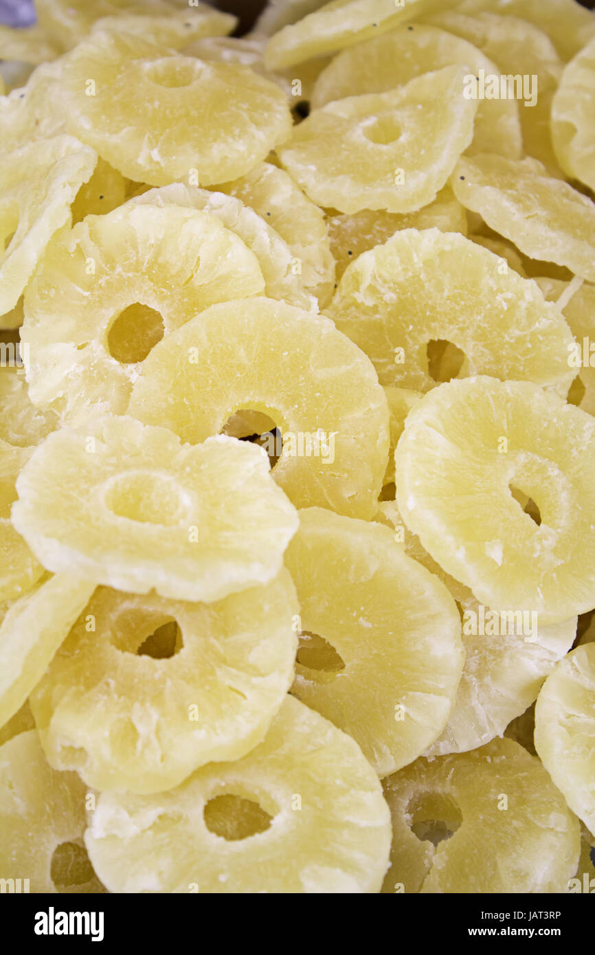 Caramelized Pineapple dry feed market, crafts and food Stock Photo - Alamy