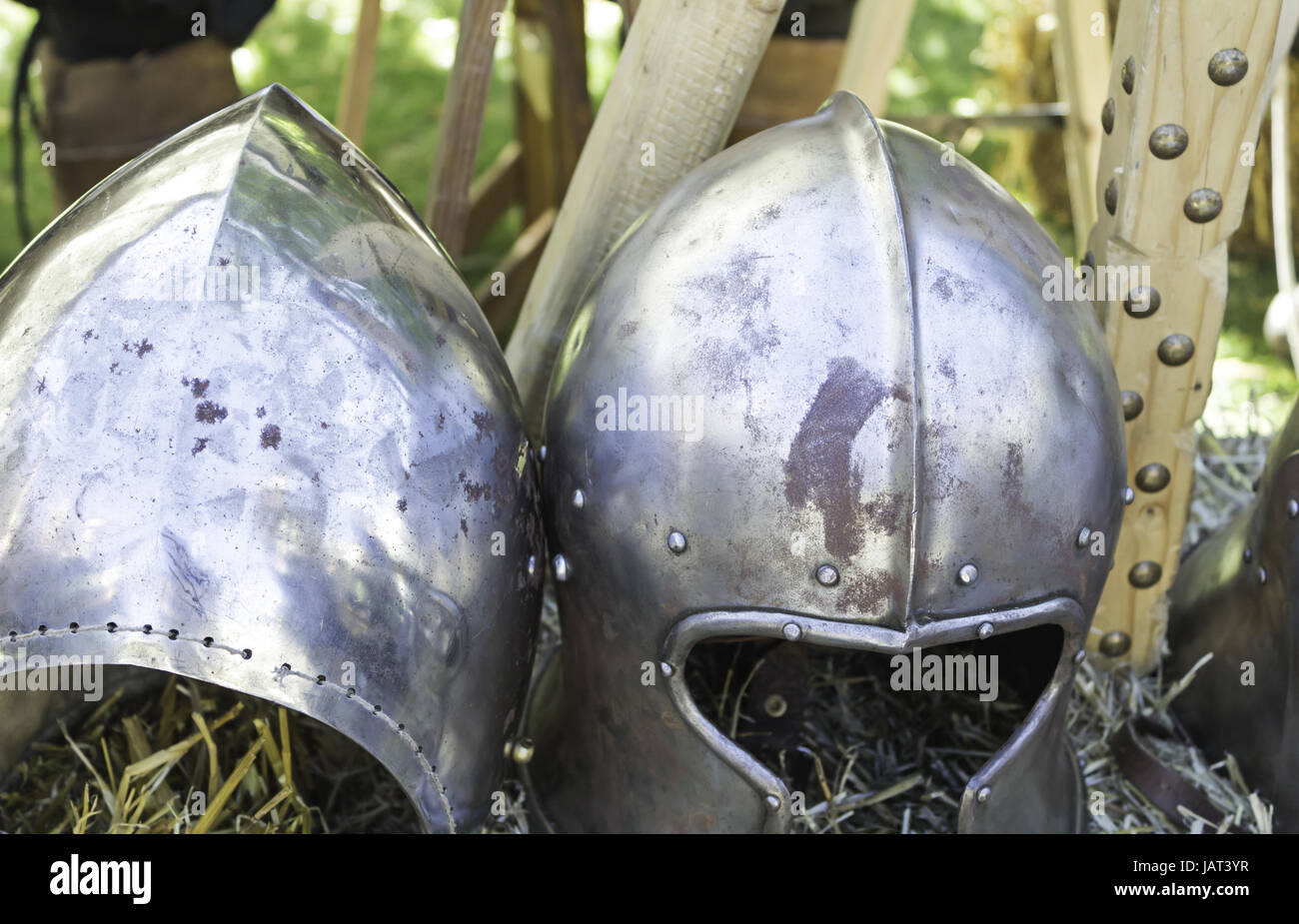 Iron armor steel medieval and ancient, war and soldiers Stock Photo - Alamy