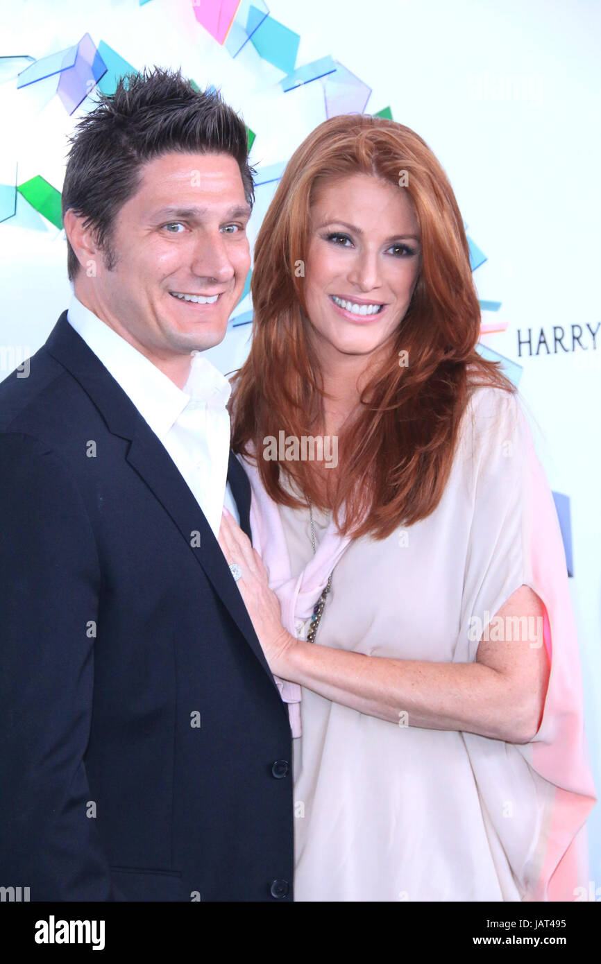 Karl Farrell and Angie Everhart attending the UCLA Mattel Children's ...