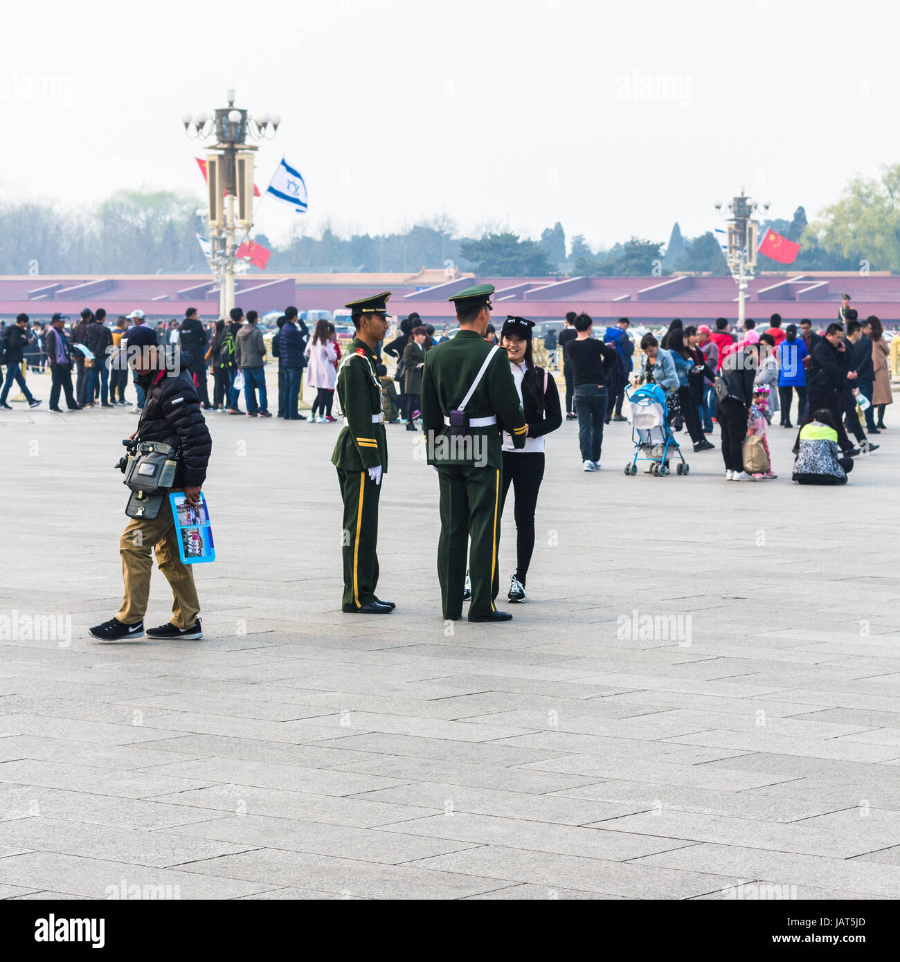 Tiananmen square guard hi-res stock photography and images - Alamy