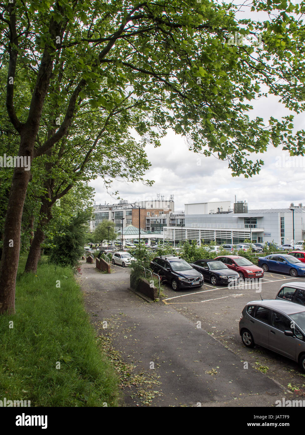 The car park at the Royal Marsden hospital in Sutton, London Stock ...