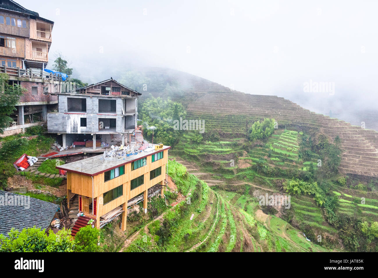 Longji rice terraces dazhai village hi-res stock photography and images ...