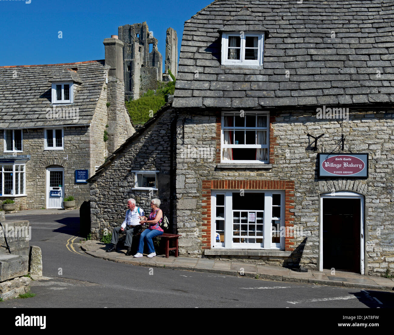 Village bakery corfe castle hi-res stock photography and images - Alamy
