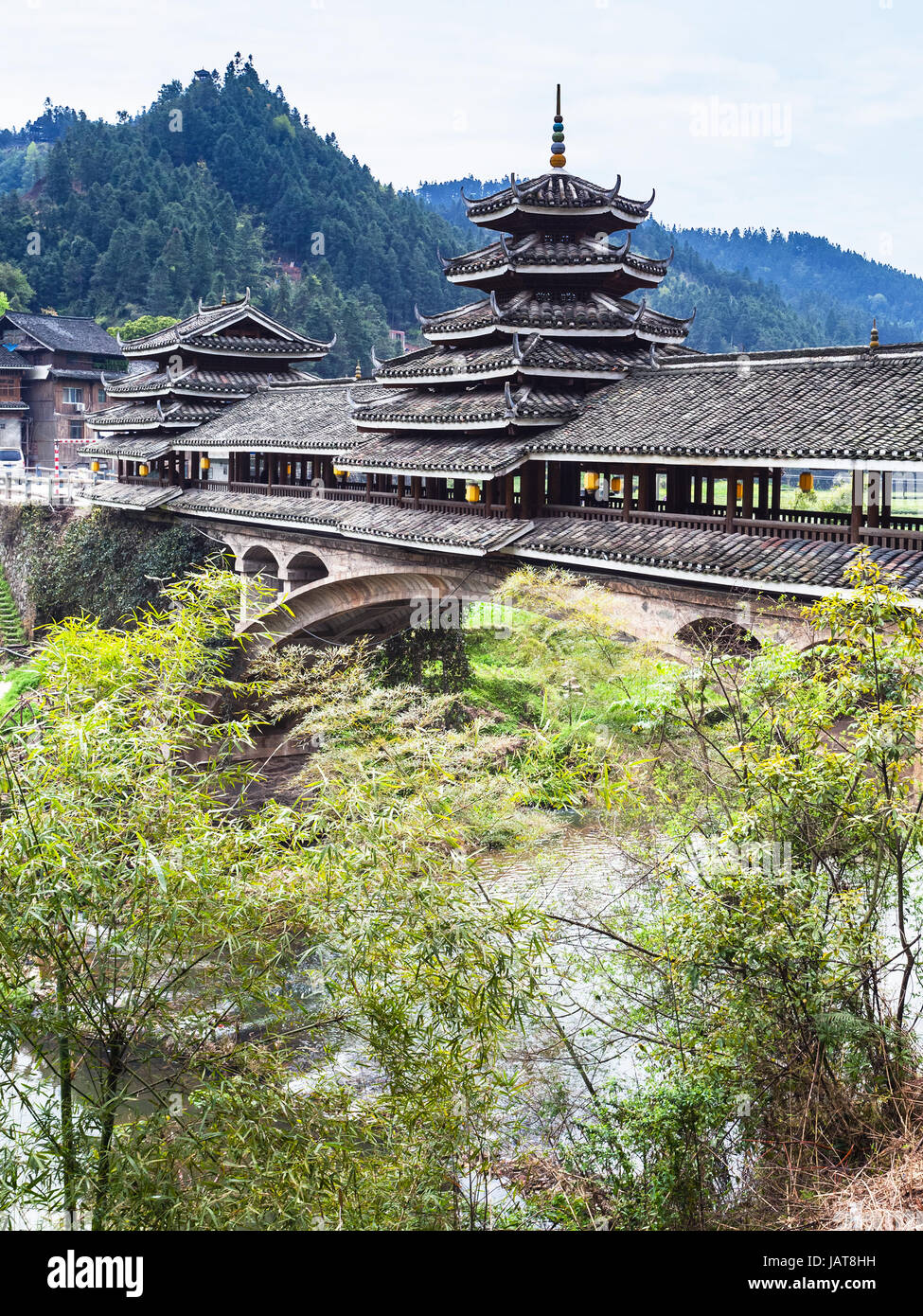 Wind and rain covered bridges hi-res stock photography and images - Alamy