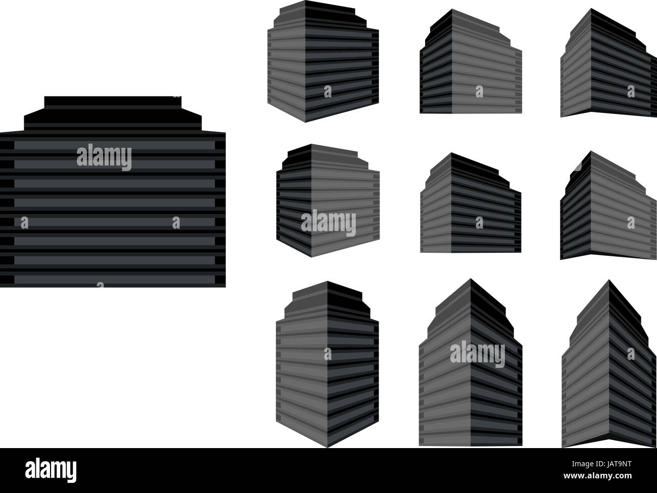 Tower building vector set. Collection of city and landscape.Building ...