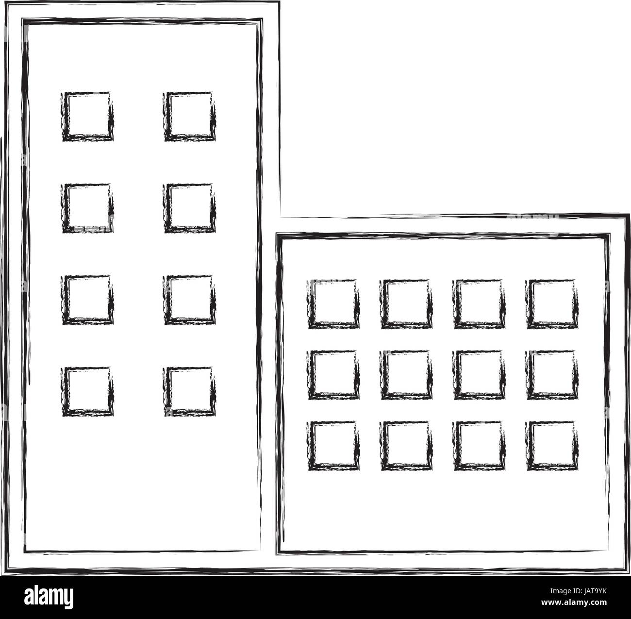 Multi storey urban building Stock Vector Images - Alamy