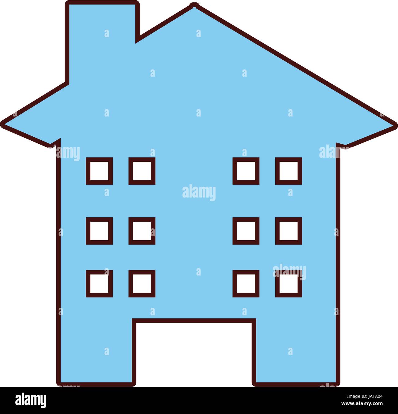 exterior building drawing icon Stock Vector Image & Art - Alamy