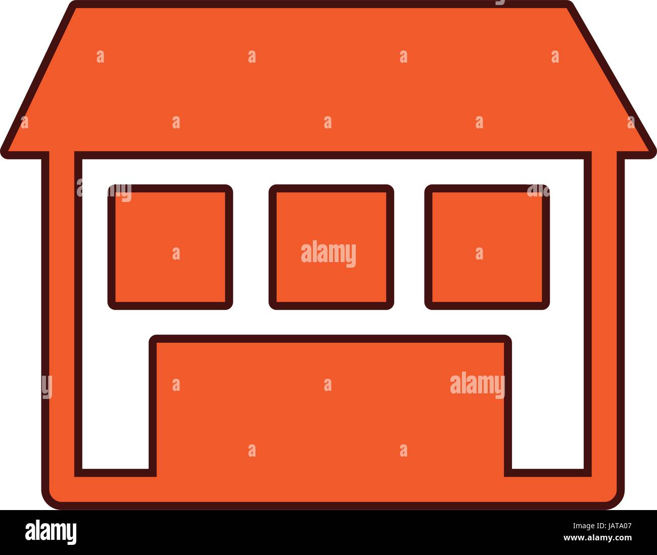 exterior house isolated icon Stock Vector Image & Art - Alamy