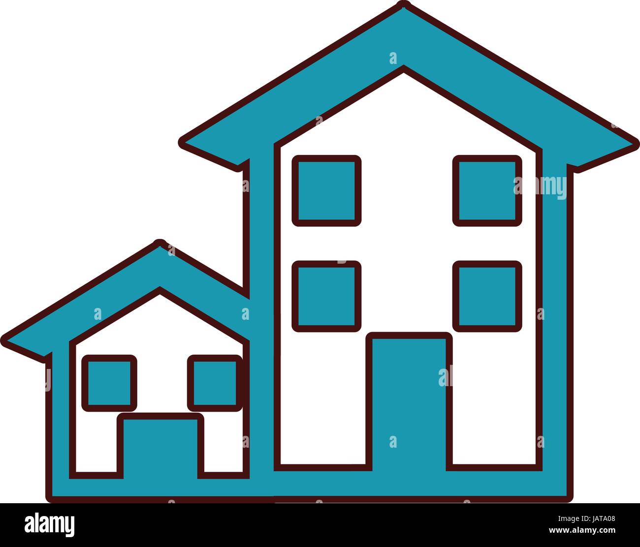 exterior house isolated icon Stock Vector Image & Art - Alamy