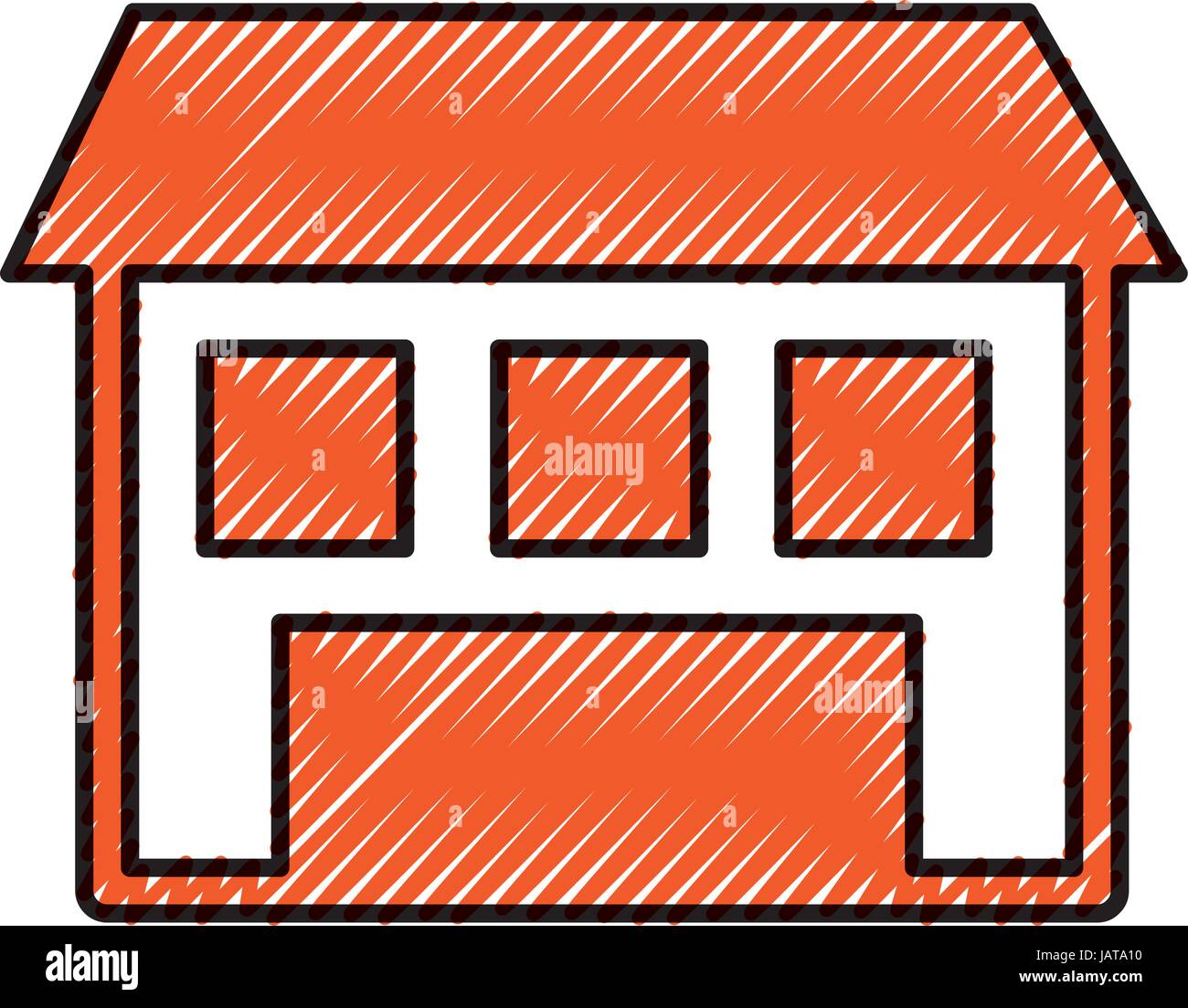 exterior house isolated icon Stock Vector Image & Art - Alamy