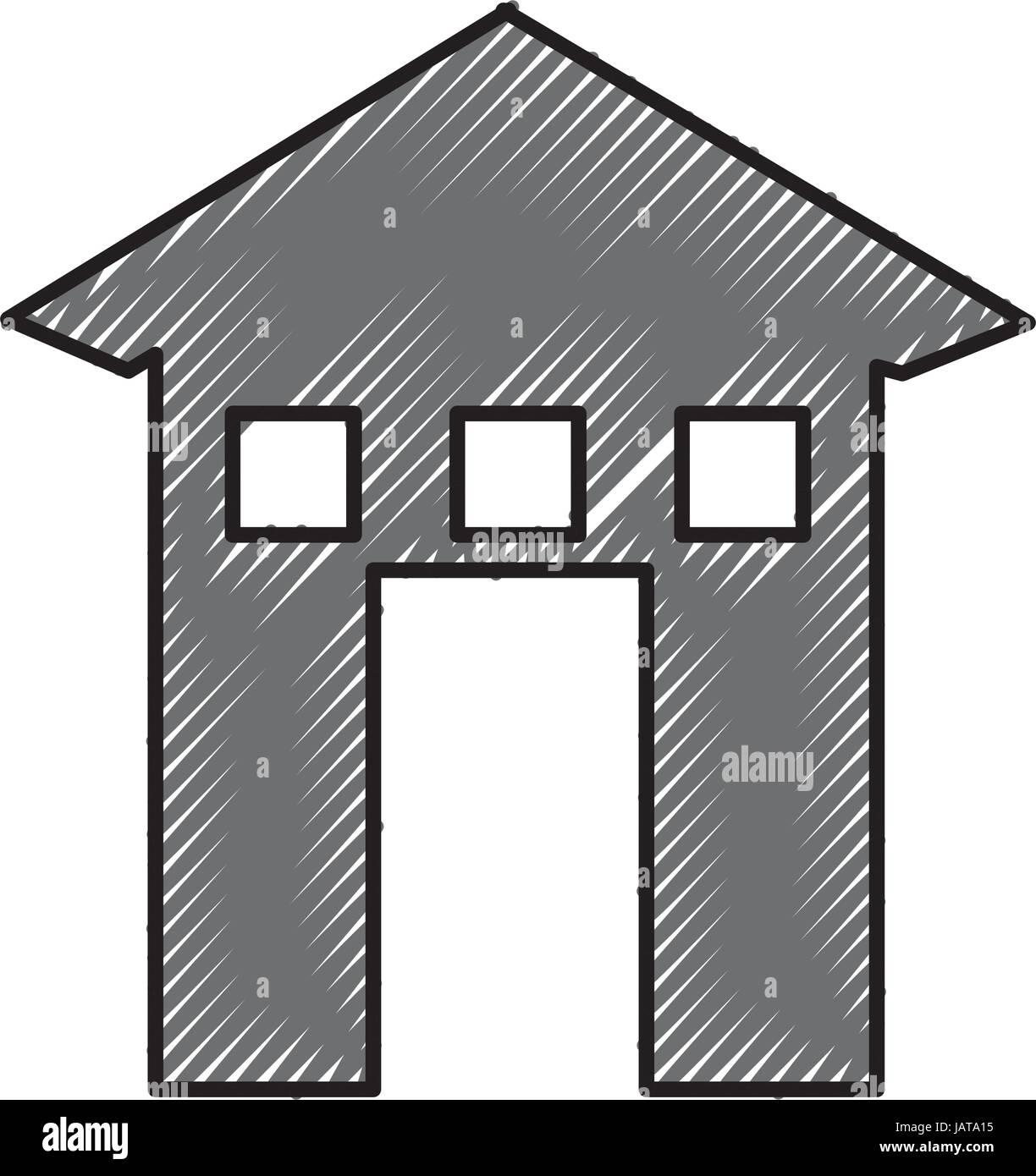 exterior house isolated icon Stock Vector Image & Art - Alamy