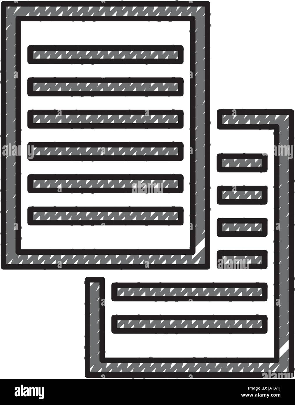 paper document isolated icon Stock Vector Image & Art - Alamy