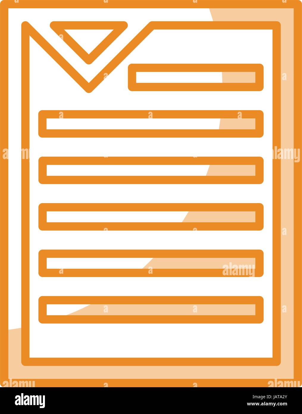 paper document isolated icon Stock Vector Image & Art - Alamy