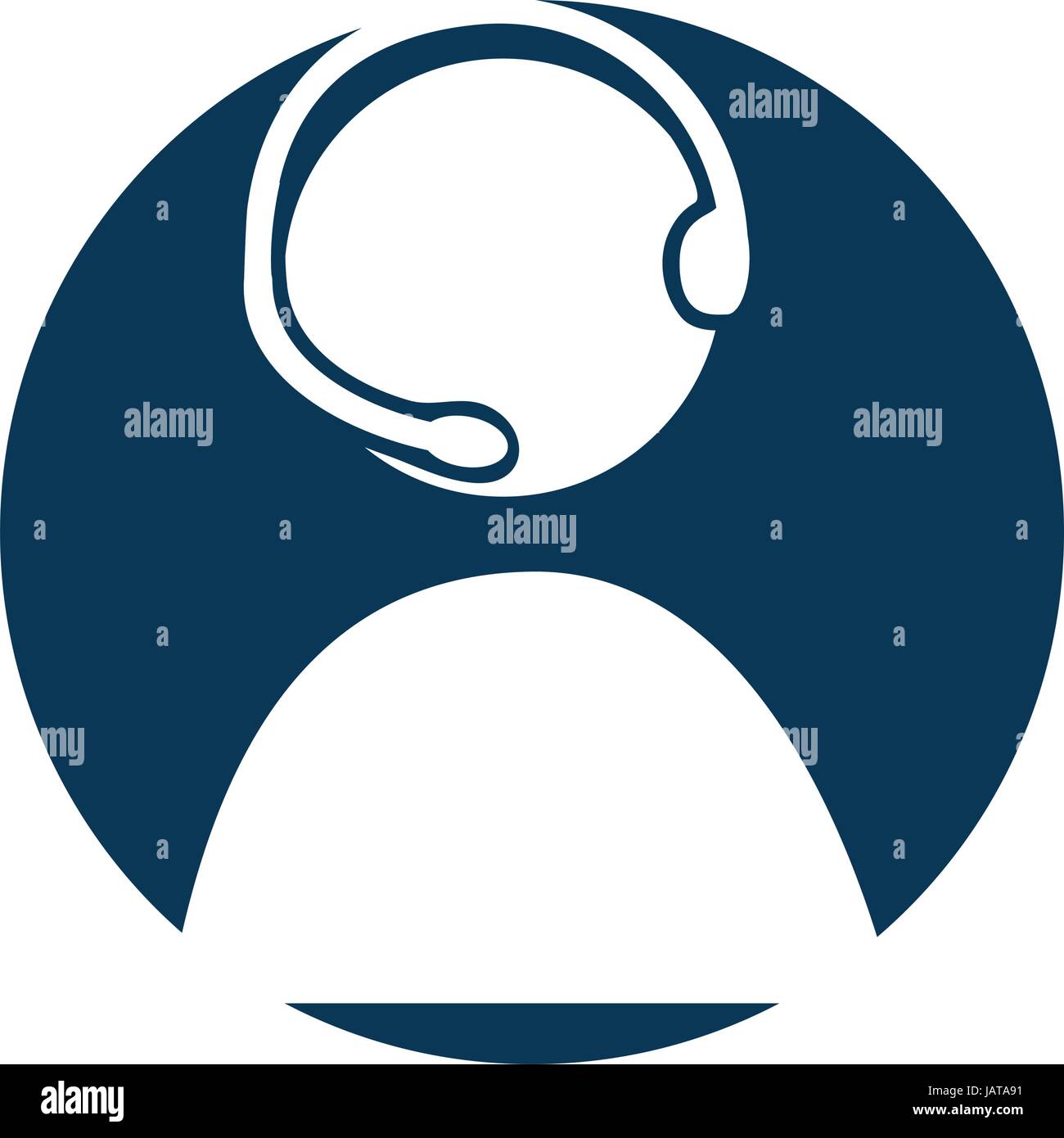 Conference call person headset Stock Vector Images - Alamy