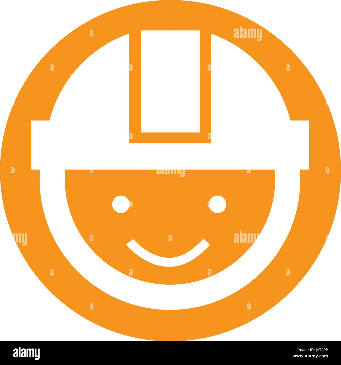 builder head with helmet Stock Vector Image & Art - Alamy