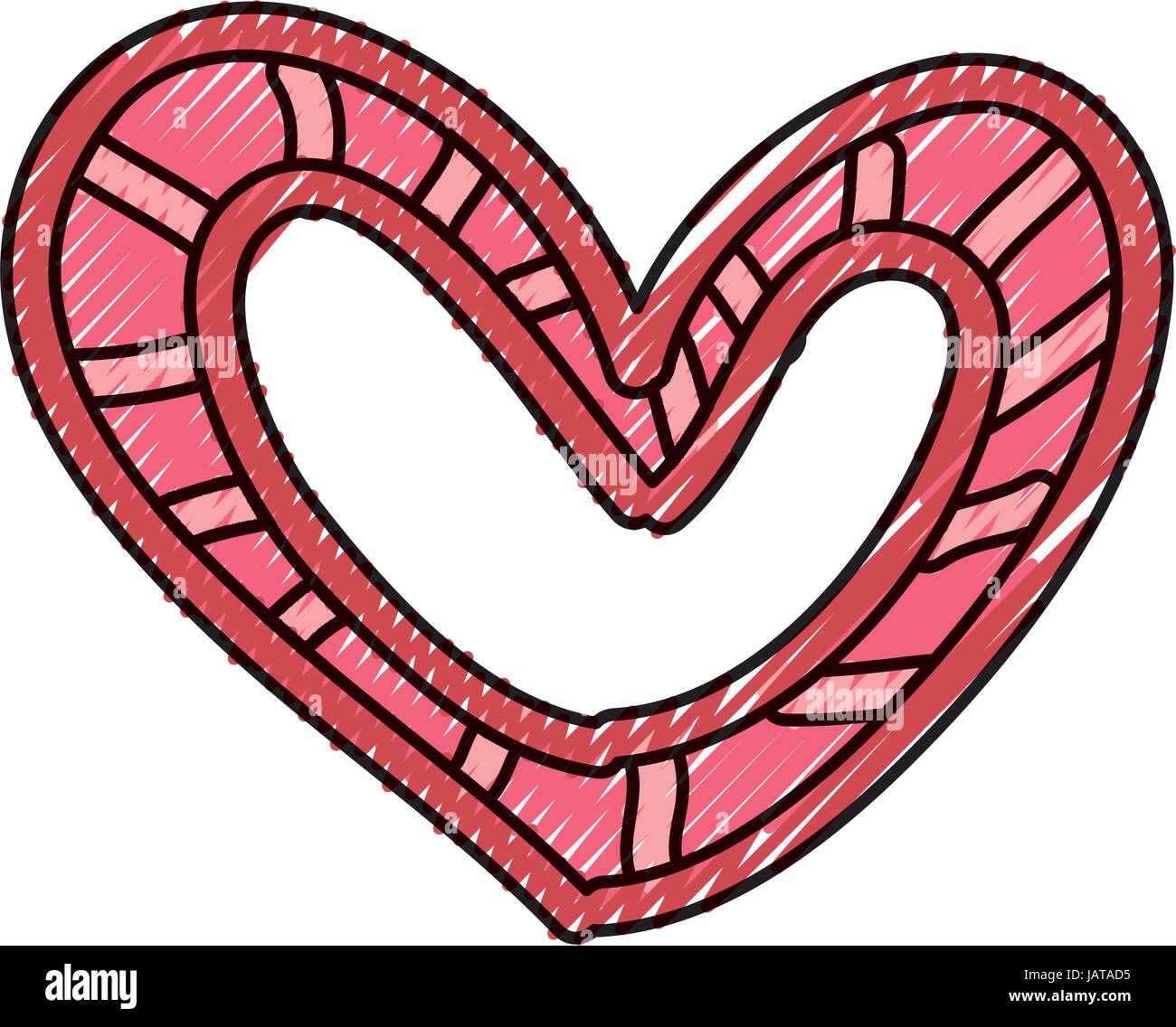 beautiful heart drawing icon Stock Vector Image & Art - Alamy