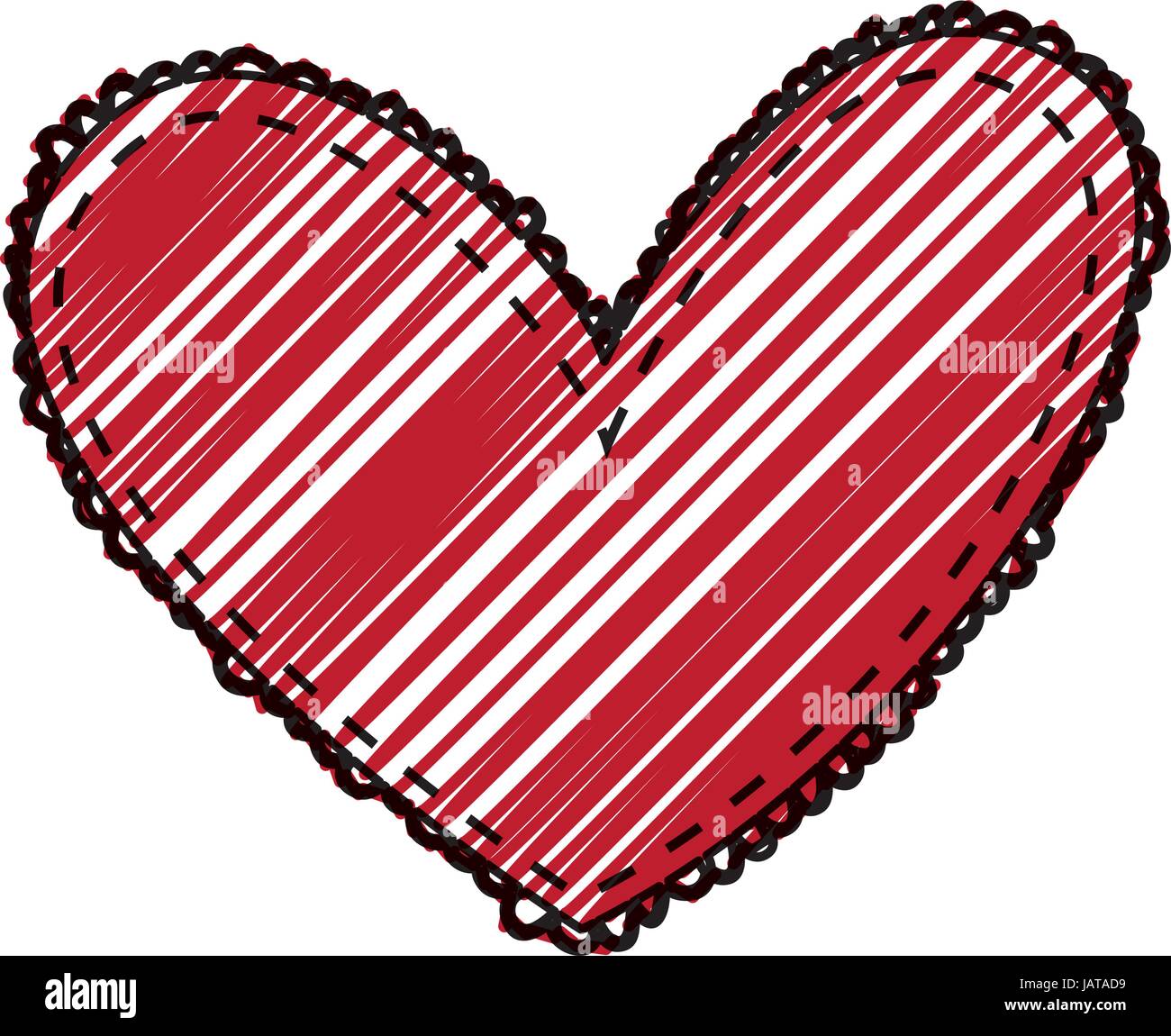 beautiful heart drawing icon Stock Vector Image & Art - Alamy