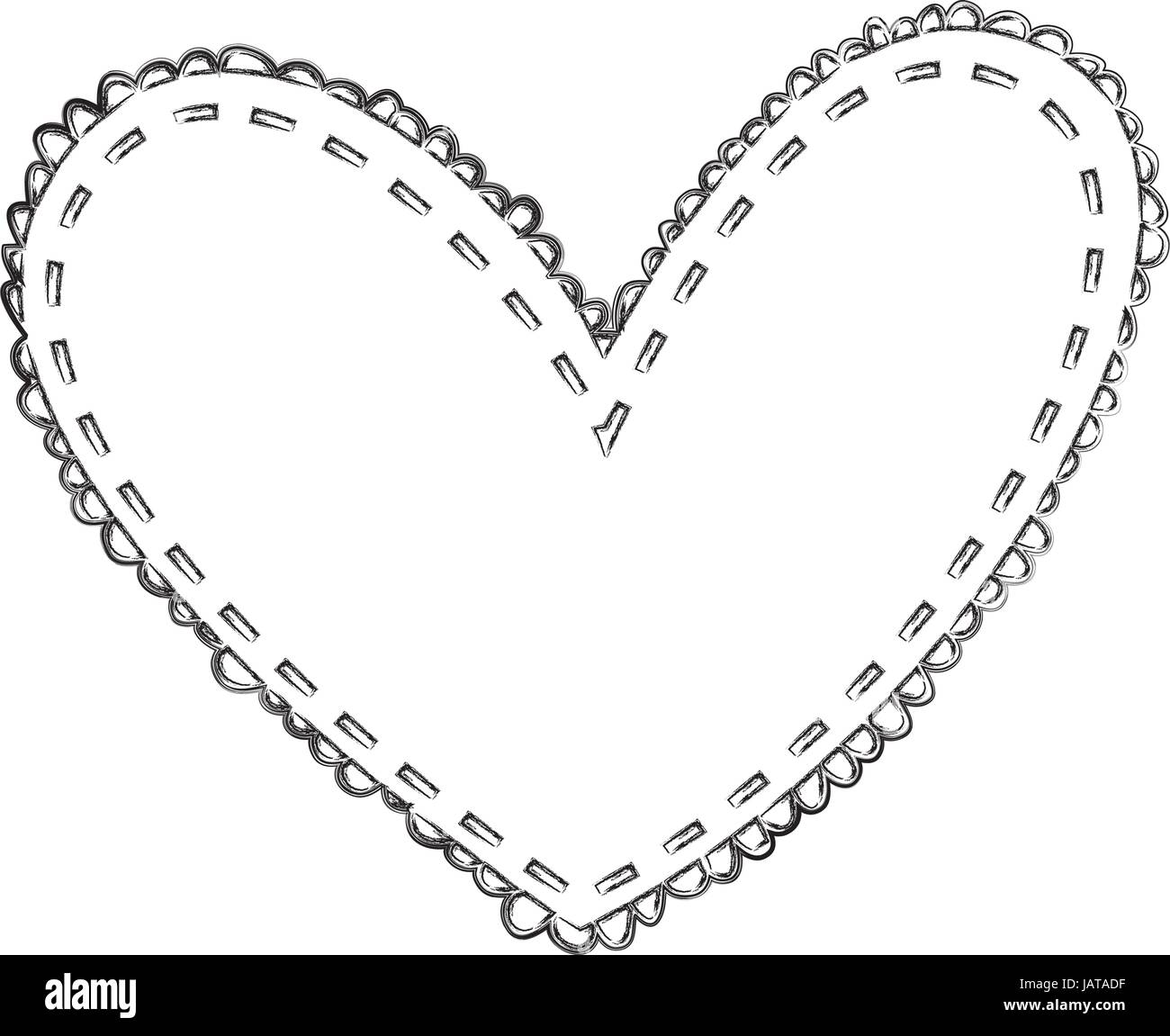 beautiful heart drawing icon Stock Vector Image & Art - Alamy