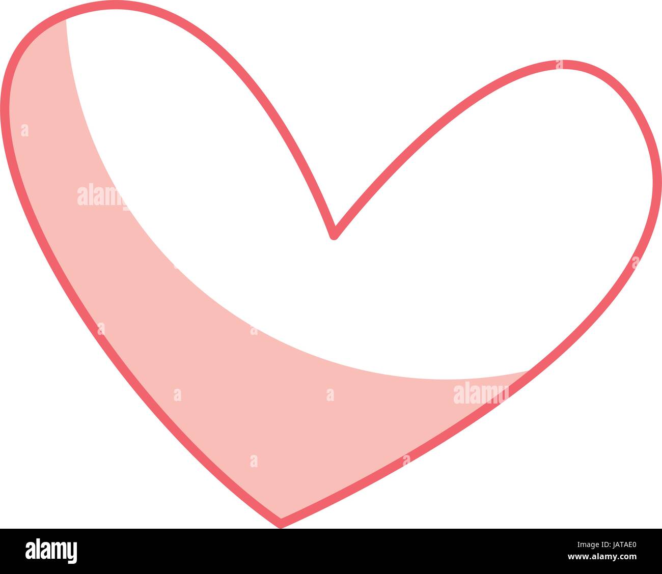 beautiful heart drawing icon Stock Vector Image & Art - Alamy