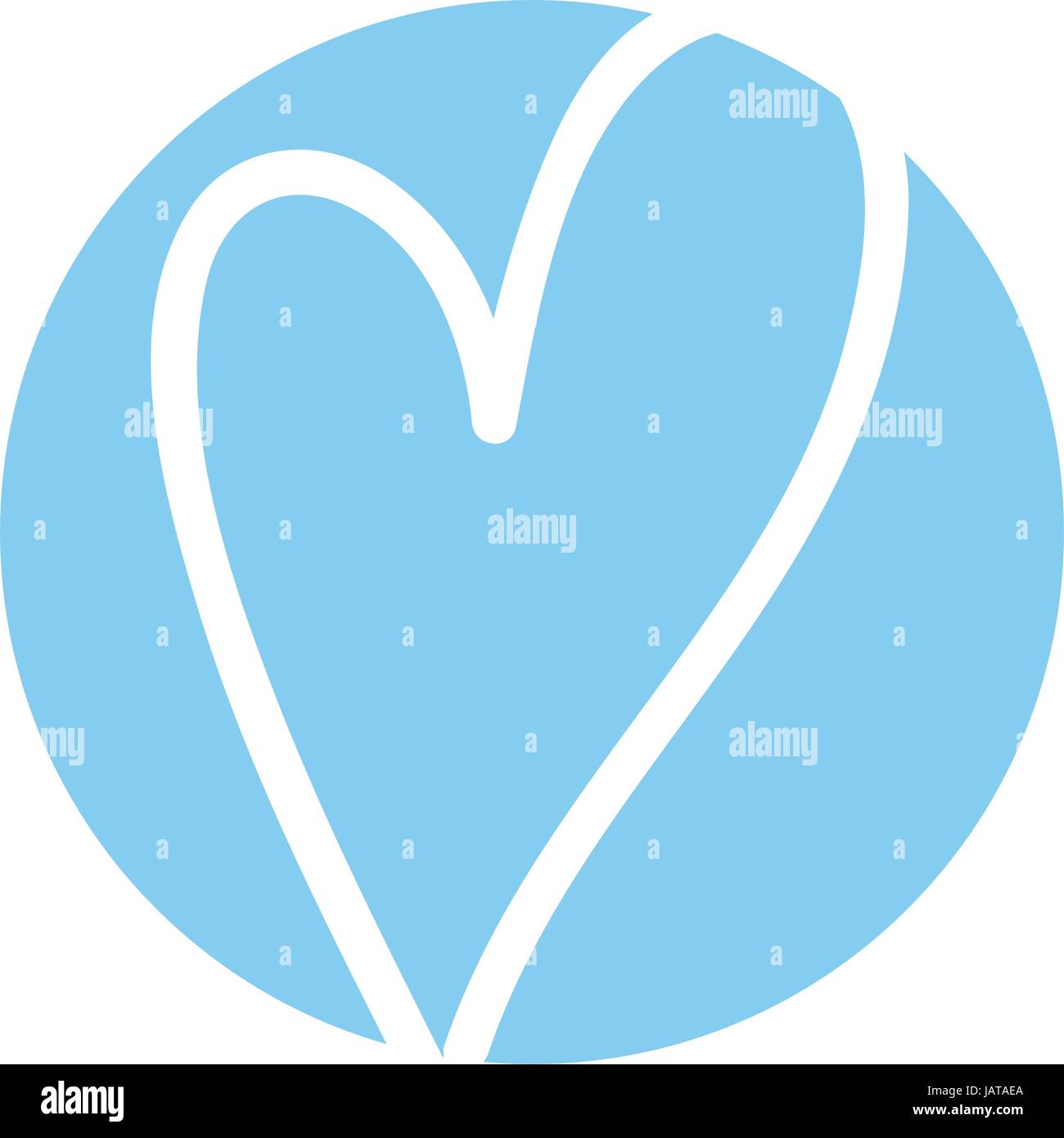beautiful heart drawing icon Stock Vector Image & Art - Alamy