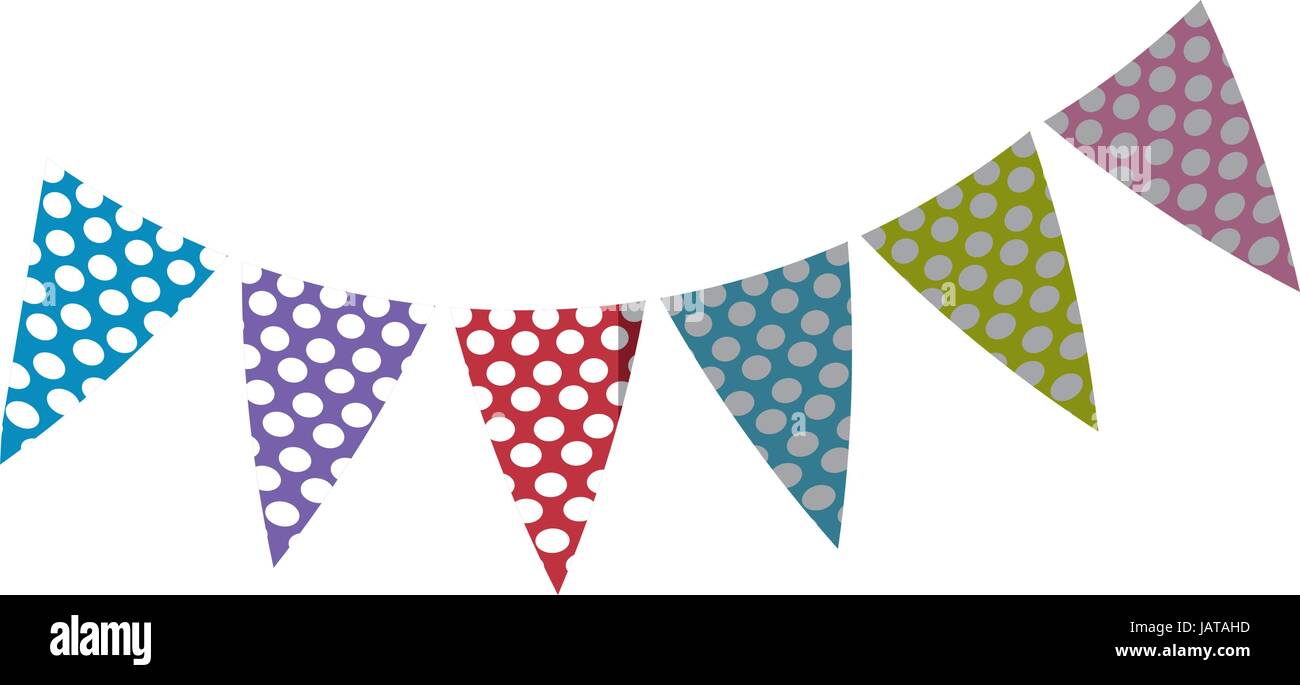 pennants decoration party Stock Vector Image & Art - Alamy
