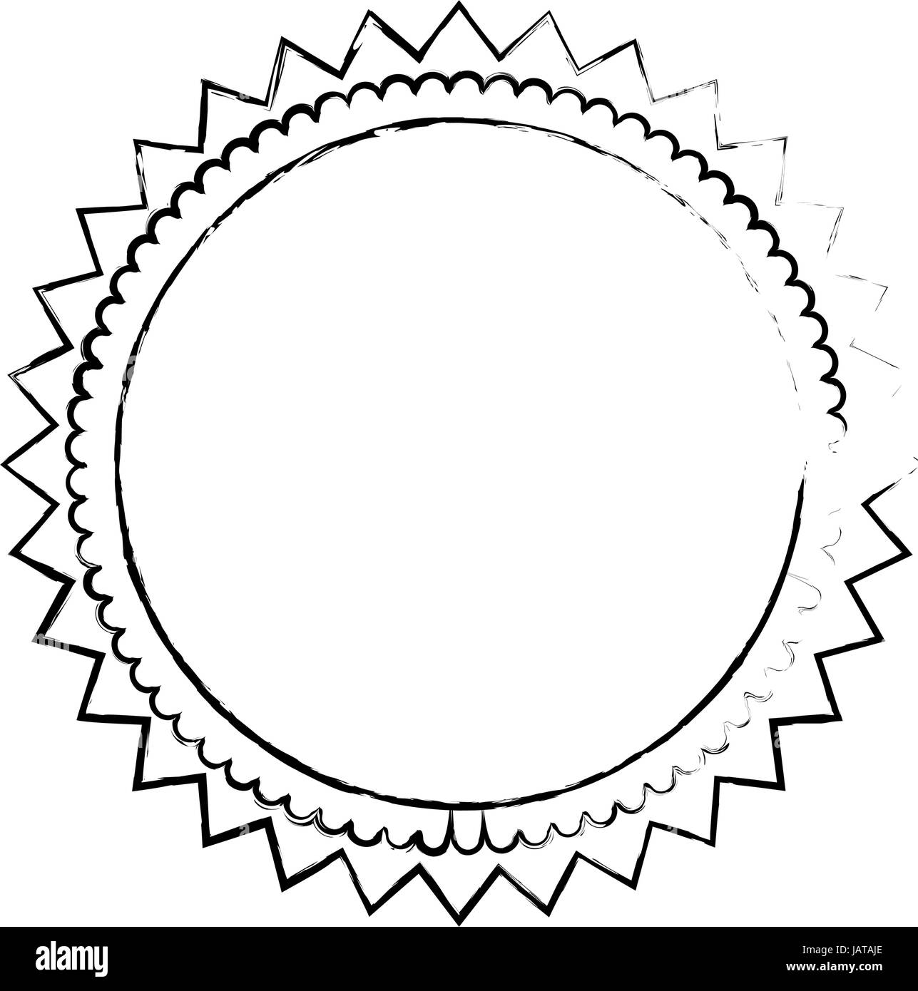 round decoration emblem Stock Vector Image & Art - Alamy