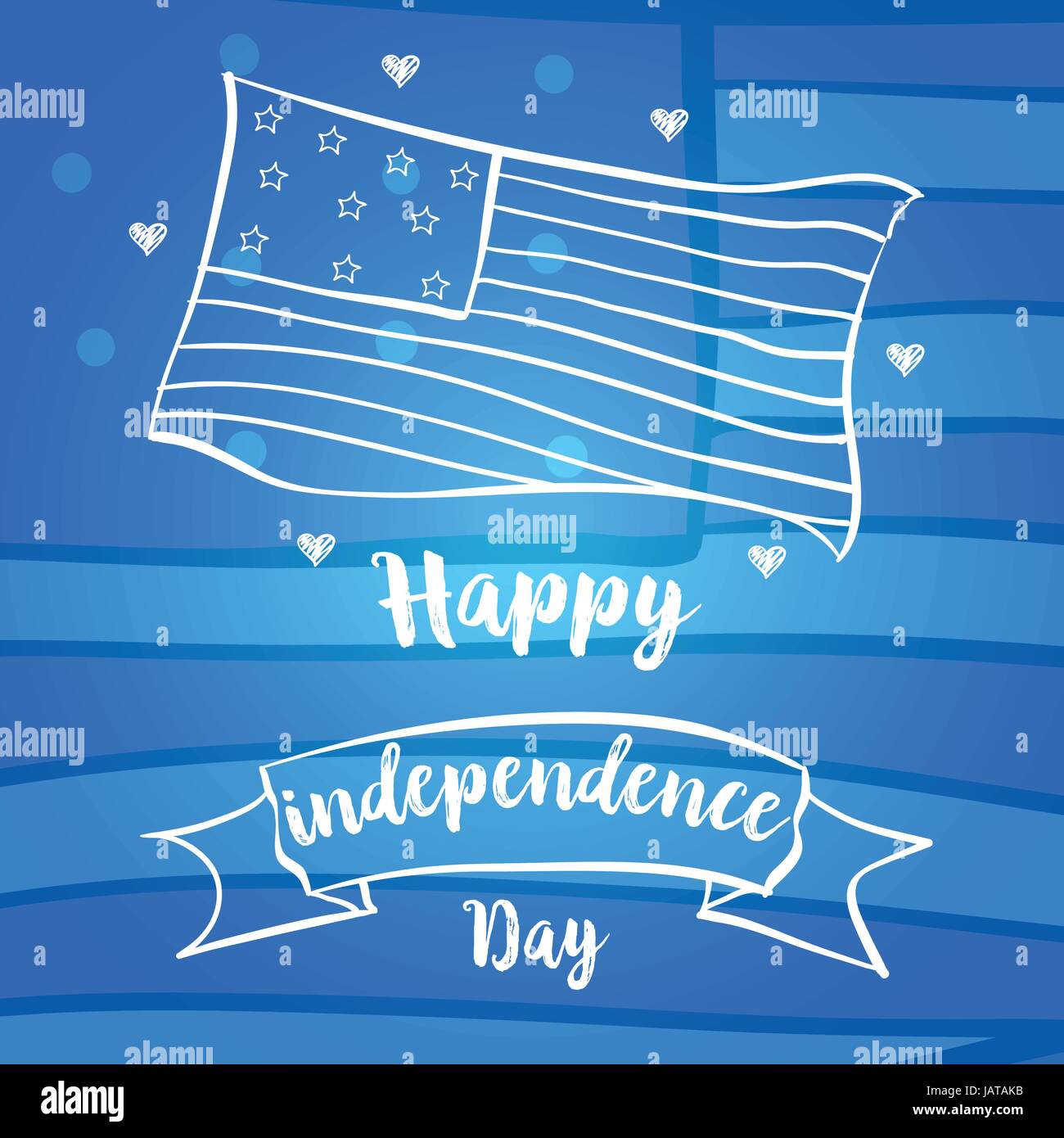 Blue background card for independence day Stock Vector Image & Art - Alamy