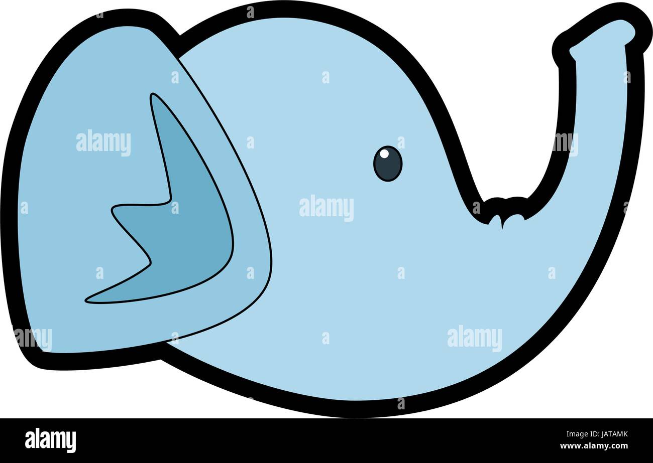 How To Draw A Cartoon Elephant Head