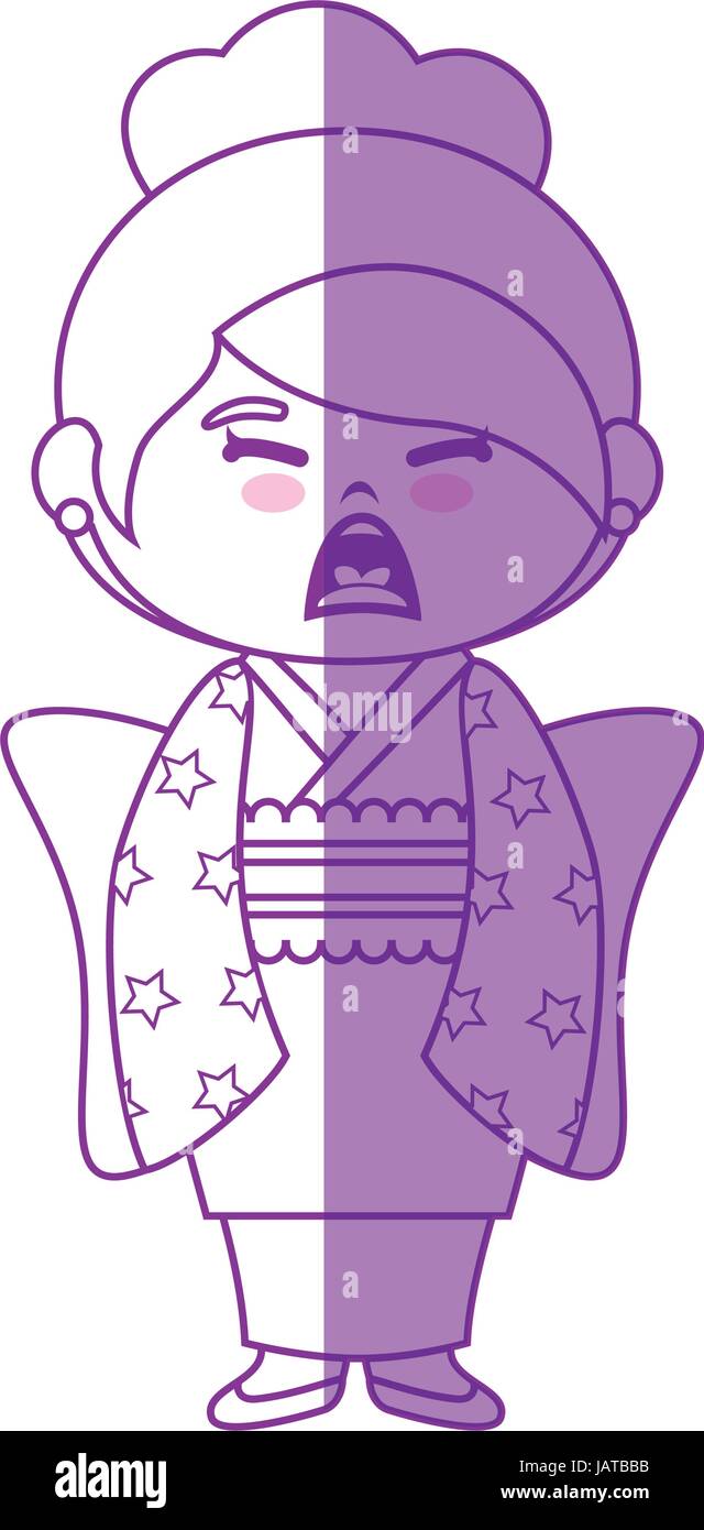 Japanese woman crying Stock Vector Images - Alamy