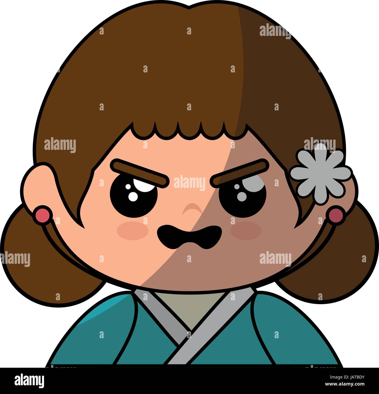 Cute japanese girl cartoon Stock Vector Image & Art - Alamy