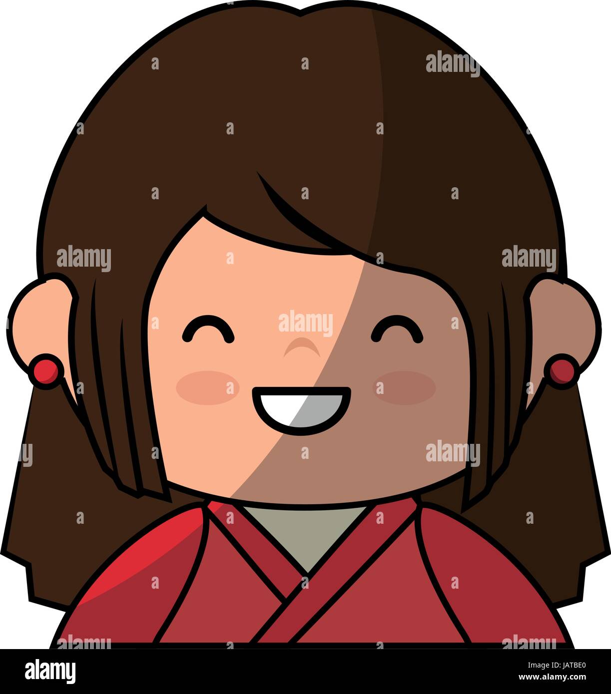 Cute japanese girl cartoon Stock Vector Image & Art - Alamy