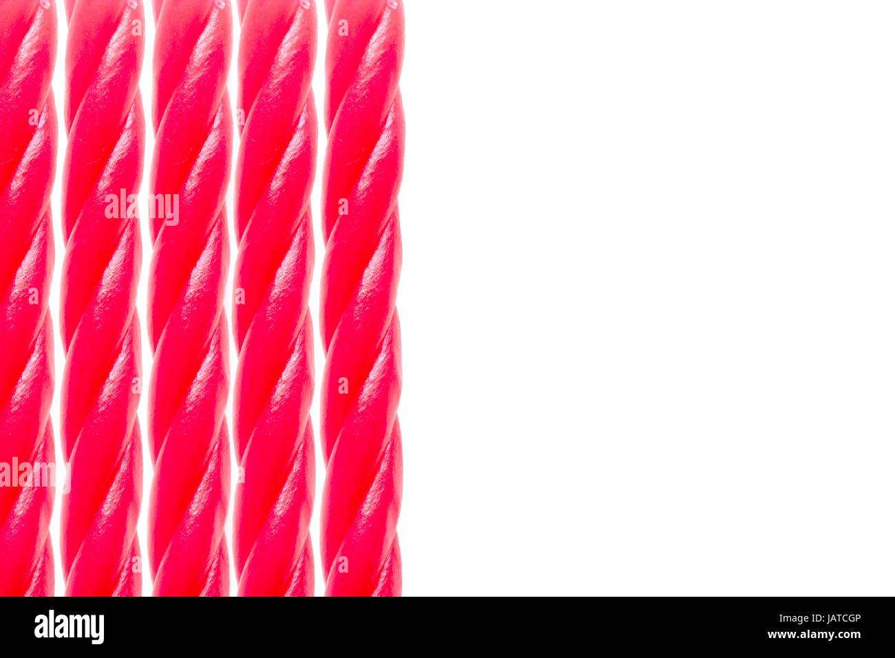 Group of red sweety sticks vertical position with copy space Stock ...