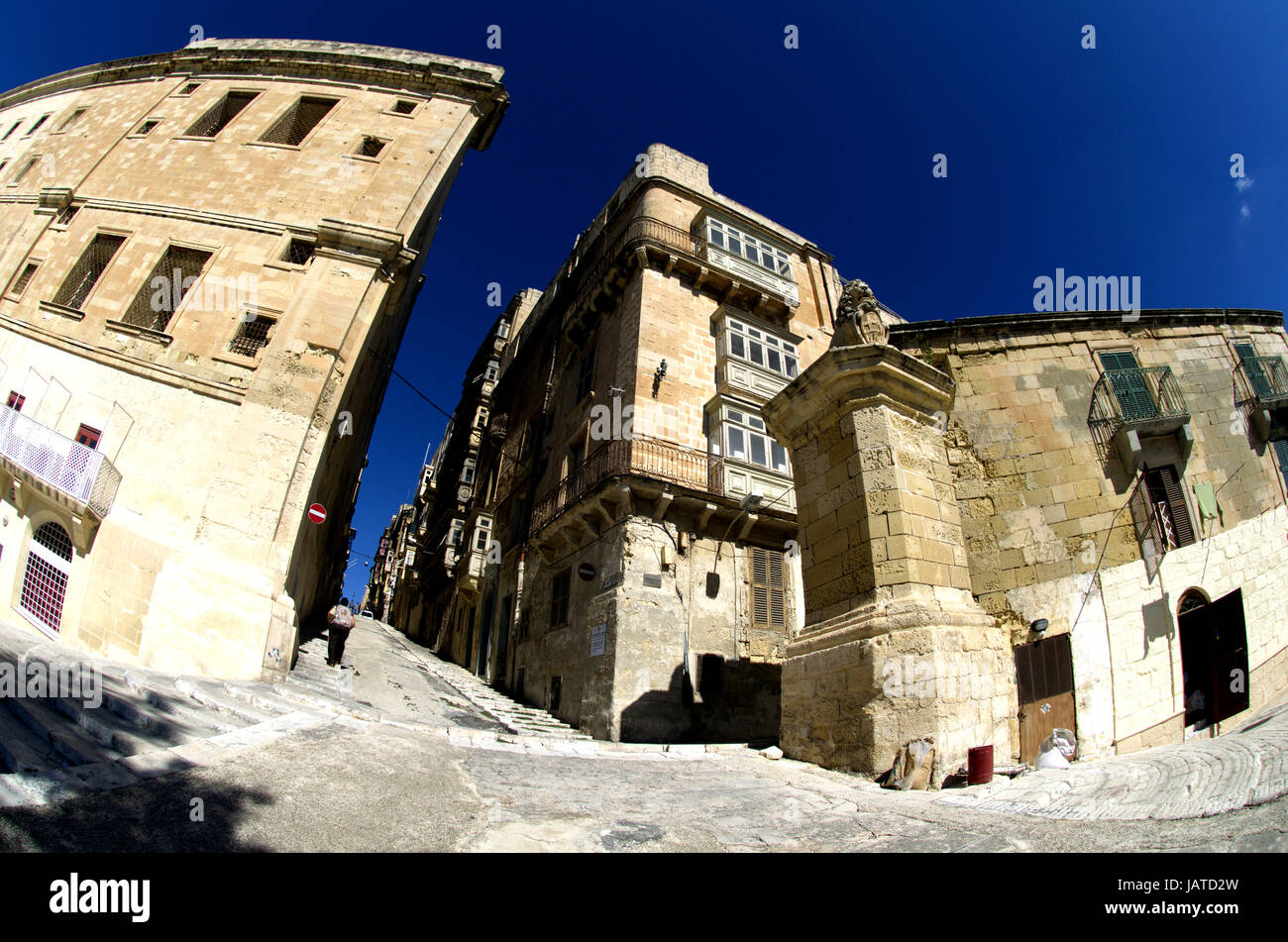 Traditional stone made building in Valletta,Malta Stock Photo - Alamy