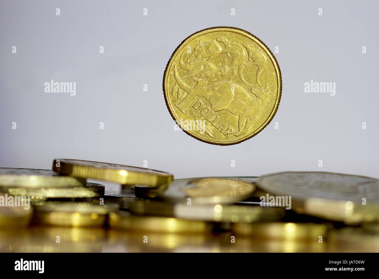 Australian dollar falling Stock Photo - Alamy