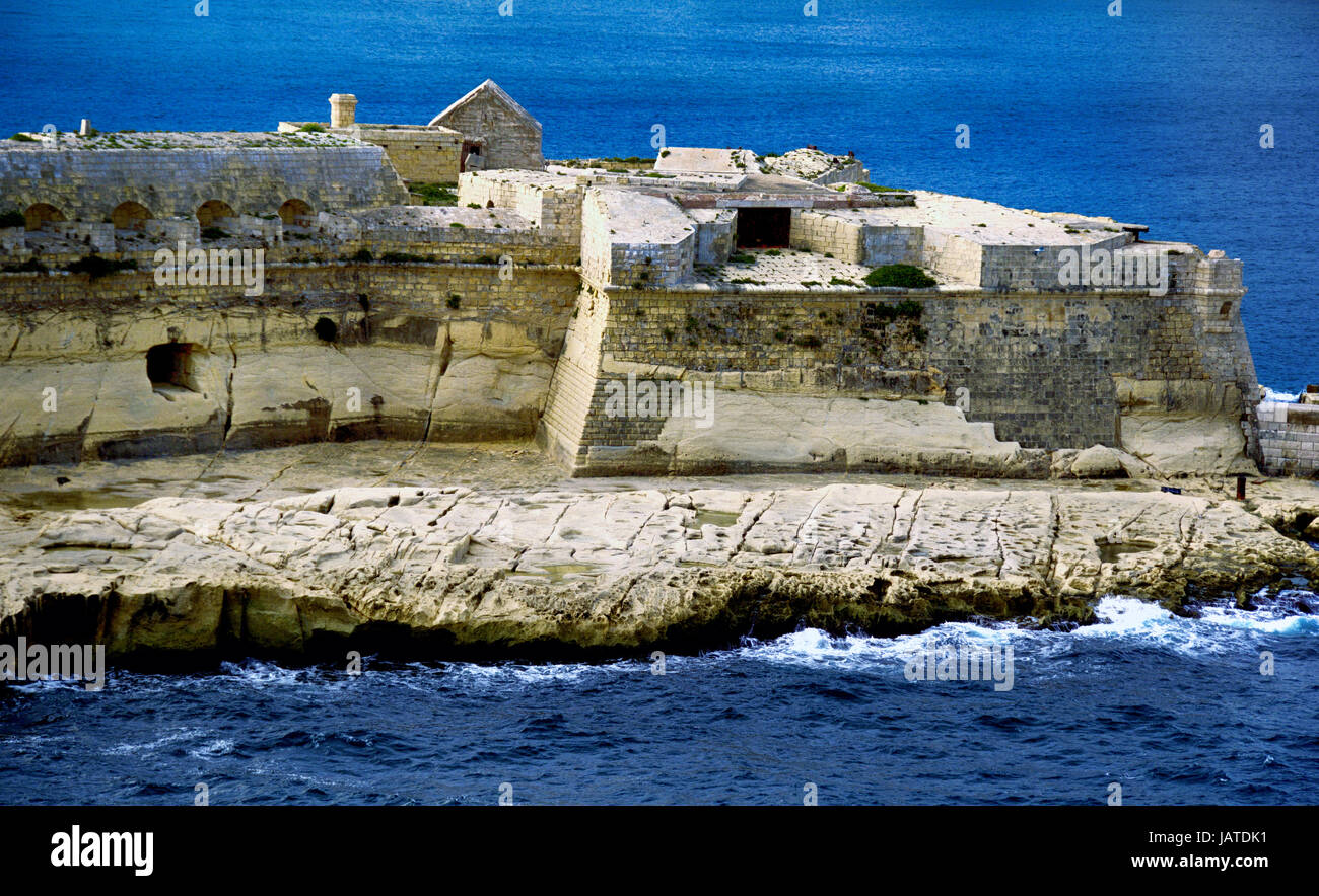 Fortress in Valletta,Malta Stock Photo - Alamy