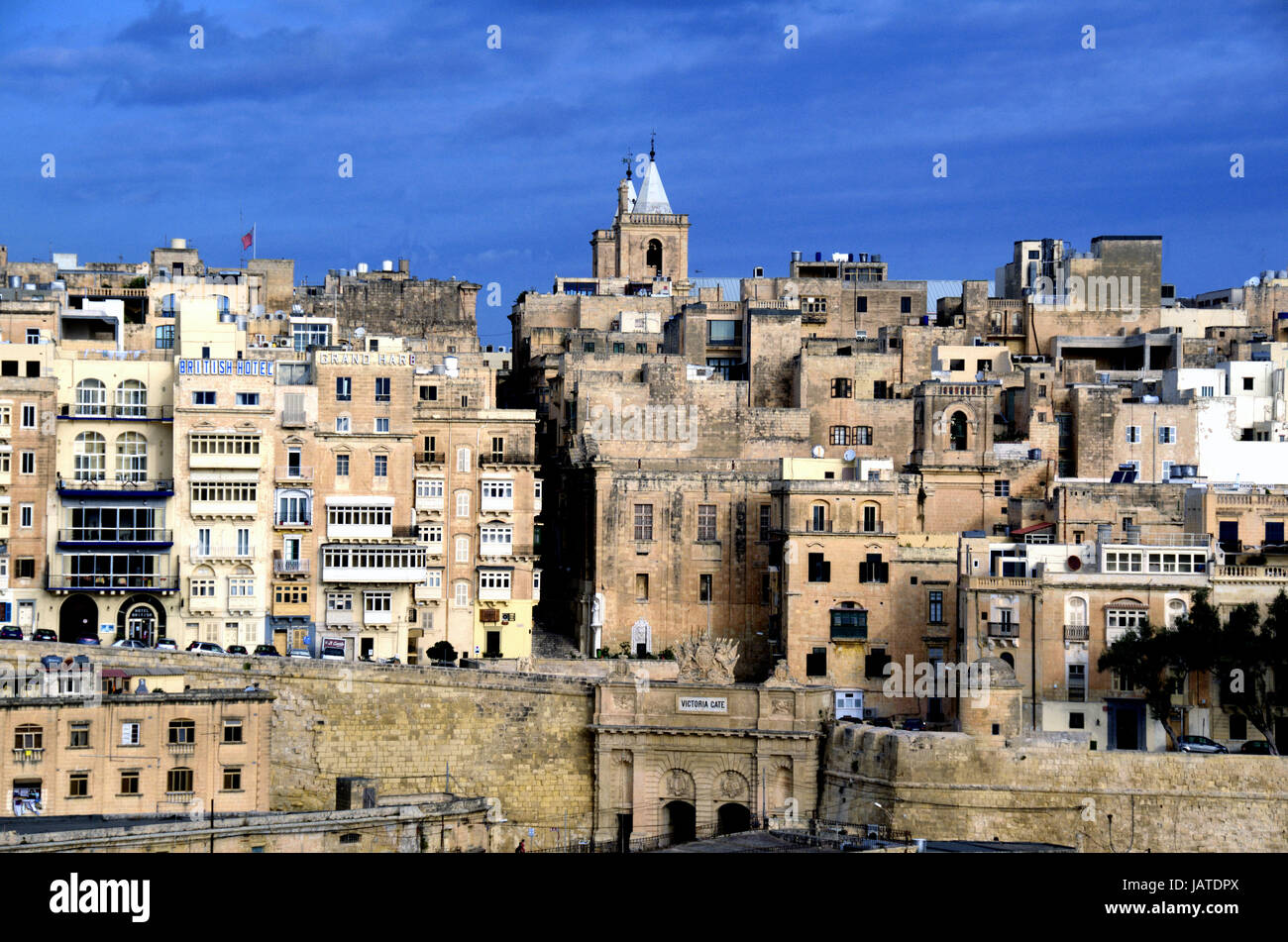 Traditional stone made building in Valletta,Malta Stock Photo - Alamy