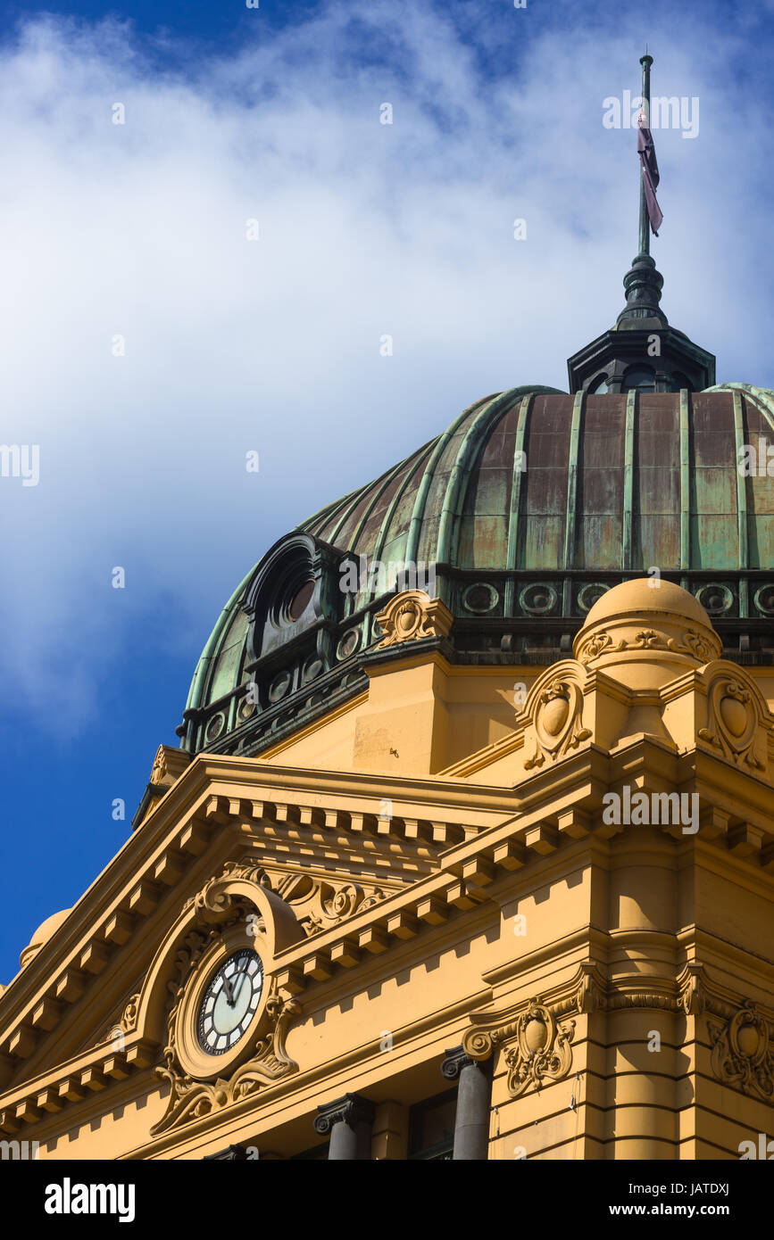 Flinders Street station dome. Melbourne, Victoria. Australia Stock ...