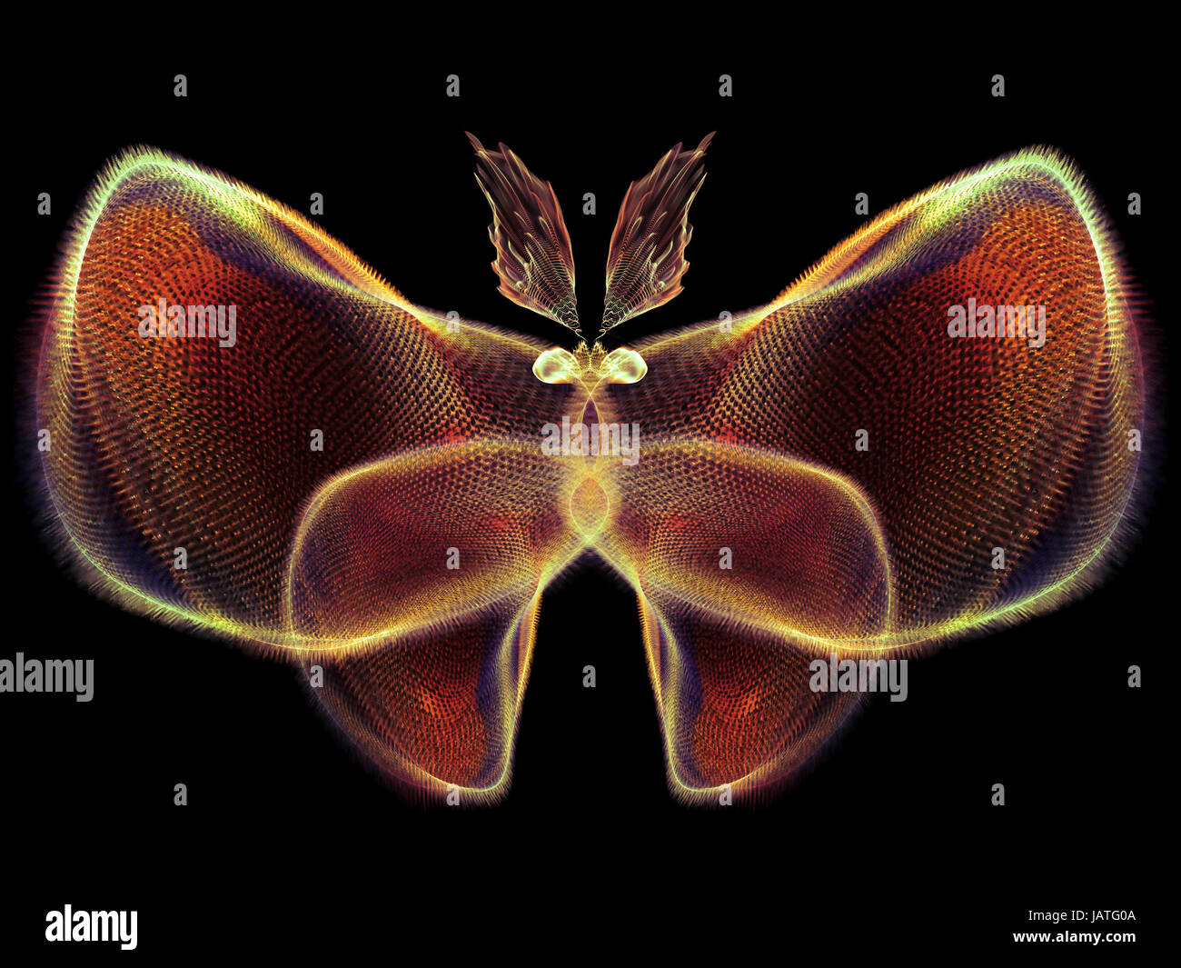 Unreal Butterfly series. Abstract butterfly element on the subject of ...