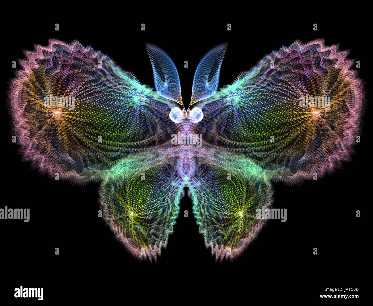 Unreal Butterfly series. Abstract butterfly element on the subject of ...