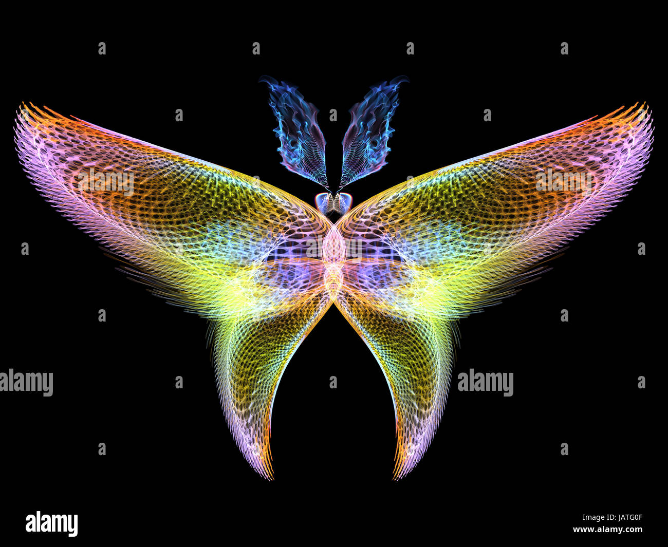 Unreal Butterfly series. Abstract butterfly element on the subject of ...