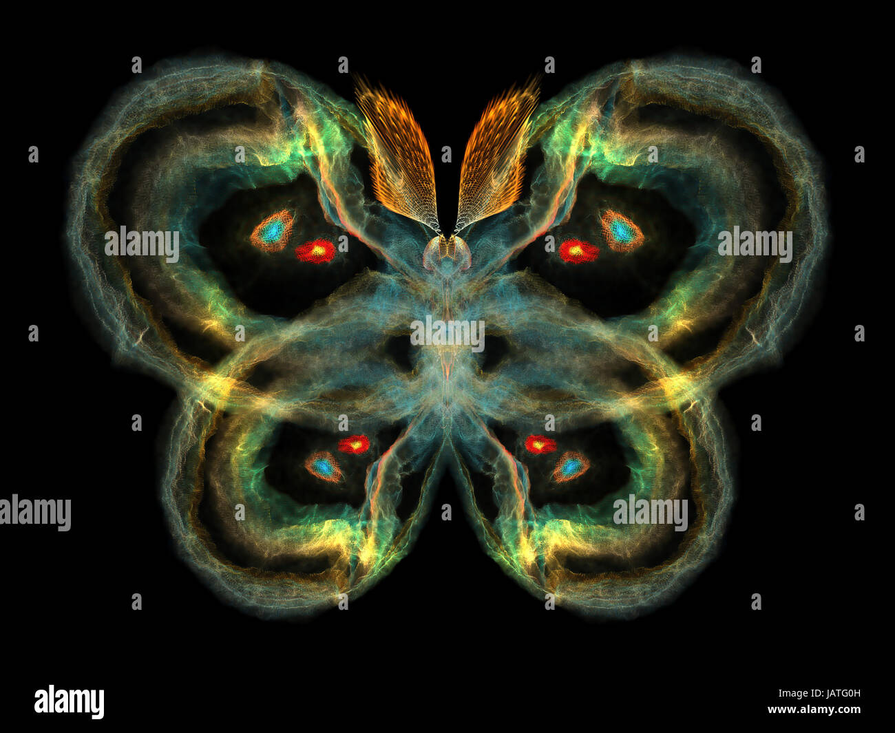 Unreal Butterfly series. Abstract butterfly element on the subject of ...