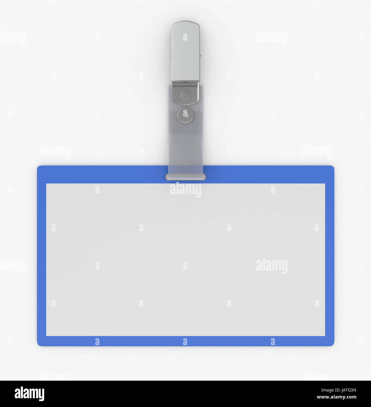 front view of an empty badge (3d render Stock Photo - Alamy