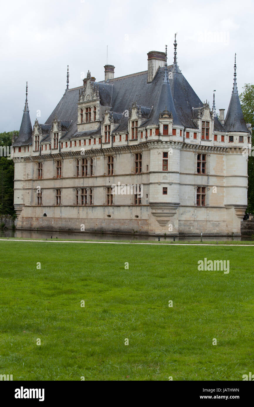 Azay-le-Rideau castle in the Loire Valley, France Stock Photo - Alamy