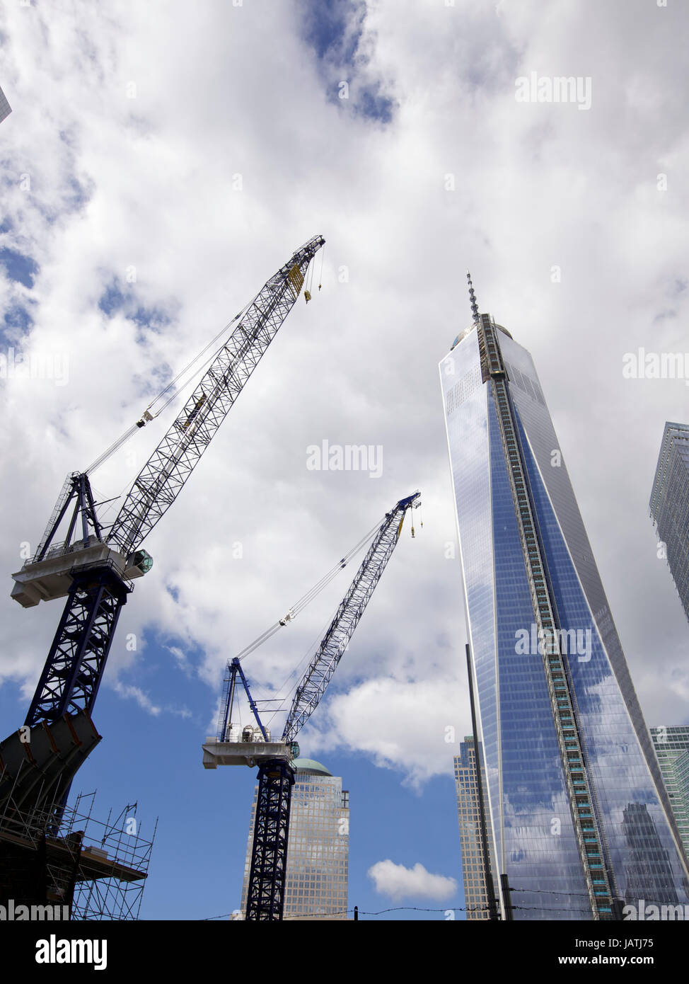 Memorial new york twin towers aerial hi-res stock photography and ...