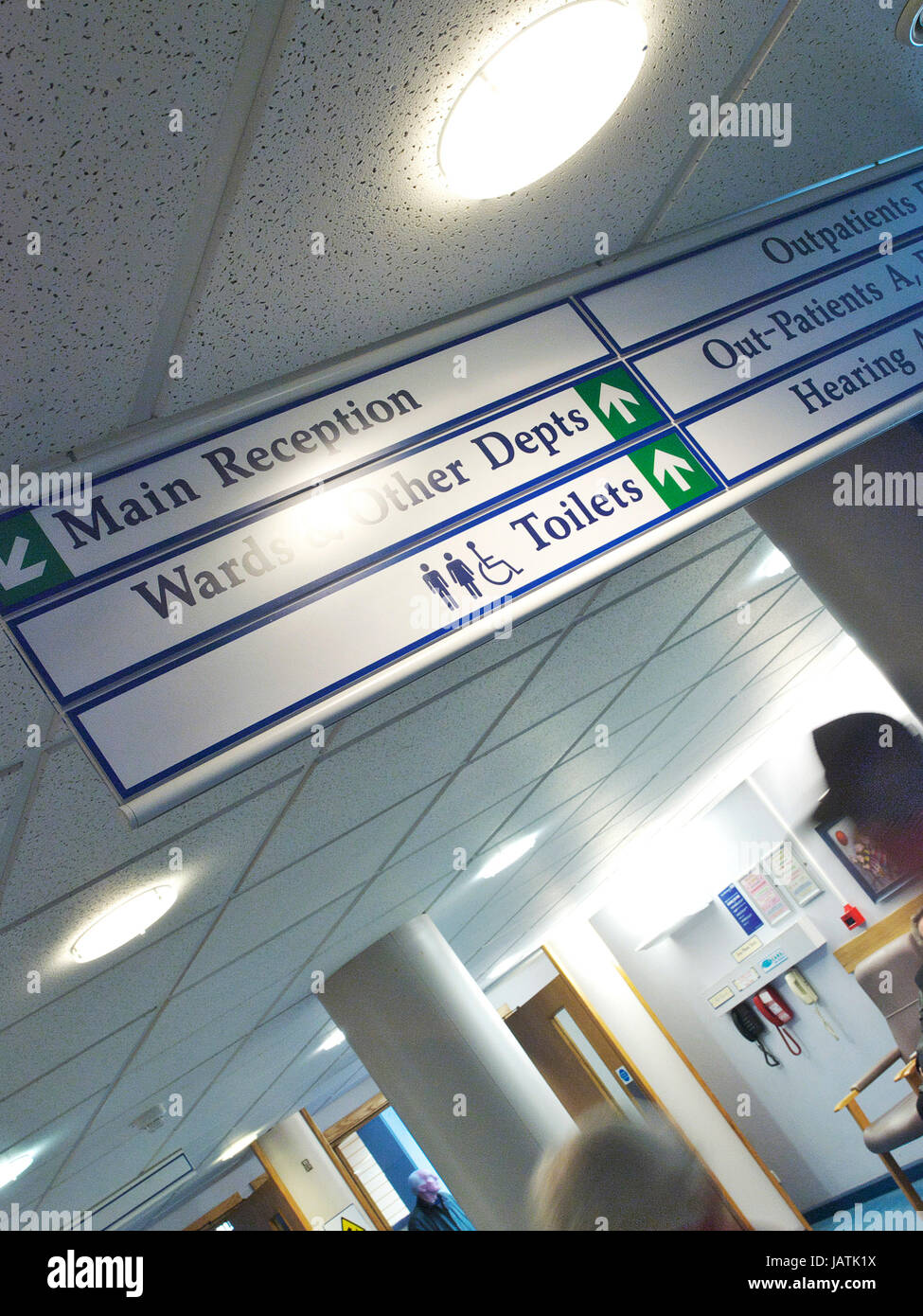 Helpful and comprehensive signage at a NHS hospital in Great Britain ...