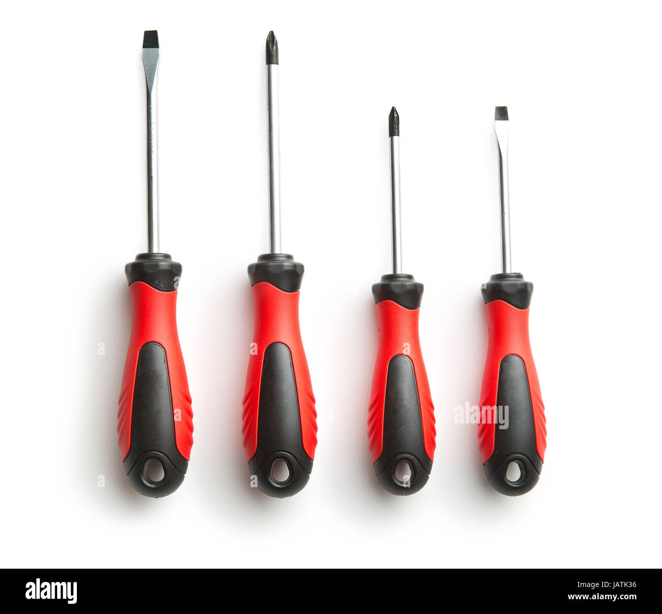 The hand screwdrivers isolated on white background Stock Photo - Alamy