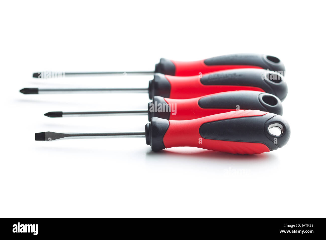 The hand screwdrivers isolated on white background Stock Photo - Alamy